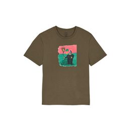 Volcom T-Shirt Herren Gr&ouml;&szlig;e S braun / gr&uuml;n / rosa