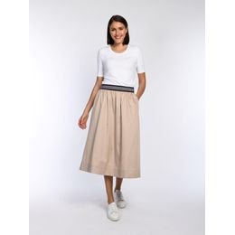 White Label by RoFa Skirt 'Sommerrock in schmeichelnder A-Linie' female size 38 Beige