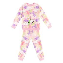 Denokids Jogginganzug 'Unicorn' M&auml;dchen Gr&ouml;&szlig;e 122 hellgr&uuml;n / lila / rosa / wei&szlig;