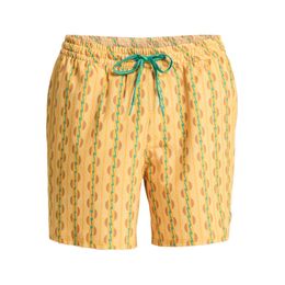 Quiksilver Board Shorts 'Stretch Printed Volley 16' male size L Yellow / Green