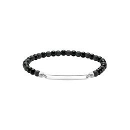 Thomas Sabo Armband Herren Gr&ouml;&szlig;e 19 schwarz / silber