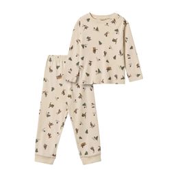 Wheat Schlafanzug 'Milan' Jungen Gr&ouml;&szlig;e 122 hellbeige / braun / gr&uuml;n