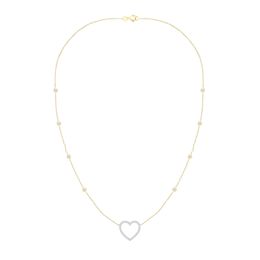 Ethisher Diamanten Kette Damen Gr&ouml;&szlig;e Onesize gold