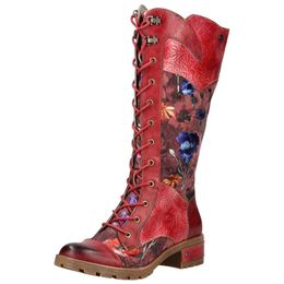 Laura Vita Lace-Up Boots female size 43 Blue / Cherry red / Dark red