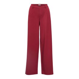 Object Pleat-Front Pants 'OBJLISA' female size 42 Bordeaux