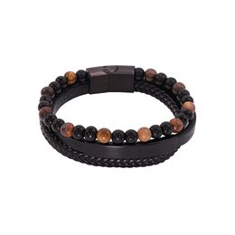 Heideman Armband 'Justus' Herren Gr&ouml;&szlig;e 23 braunmeliert / schwarz