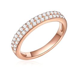 Rafaela Donata Ring Damen Gr&ouml;&szlig;e 52 rosegold / transparent