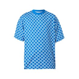 Carlo Colucci T-Shirt Herren Gr&ouml;&szlig;e M blau / hellblau / wei&szlig;