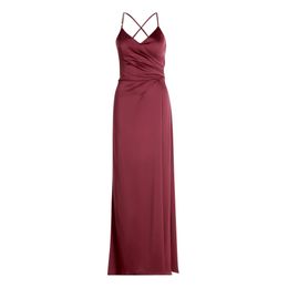 Vera Mont Abendkleid mit Schmucksteinen Damen Gr&ouml;&szlig;e 36 dunkelrot Sommerkleid