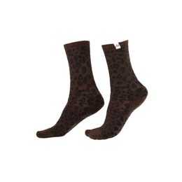 CALZEDONIA Socken 'Pilates' Damen Gr&ouml;&szlig;e 36/38 schoko / schwarz