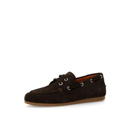 Manfield Bootsschuhe Damen Gr&ouml;&szlig;e 41 dunkelbraun Sommerschuhe