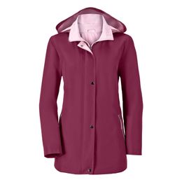 WITT Damen Funktionsjacke wind- und wasserabweisend, brombeer, Gr&ouml;&szlig;e 18