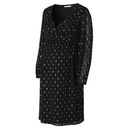 Noppies Umstand Kleid 'Jaya' Damen Gr&ouml;&szlig;e 38 gold / schwarz Sommerkleid