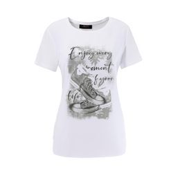 Aniston Casual Bluse Damen Gr&ouml;&szlig;e XXXL grau / wei&szlig;