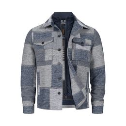 INDICODE Jeans &Uuml;bergangsjacke 'INDjango' Herren Gr&ouml;&szlig;e M blau / grau Sommerjacke