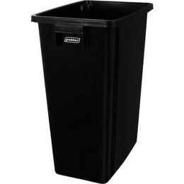 Wertstoffsammler Probbax MixMatch, Volumen 60 l, mit Griff, ohne Deckel, L 320 x B 460 x H 580 mm, Recycling-Polypropylen, schwarz