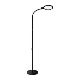 Hansa-by-styro LED-Stehleuchte Atria, Leistung 12 W, 800 lm, 2700-6000 K, 5-fach dimmbar, h&ouml;henverstellbar, mattschwarz