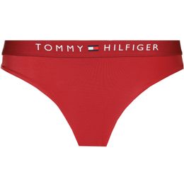 Tommy Hilfiger Original Bikini Hose Damen - Gr&ouml;&szlig;e L - rot