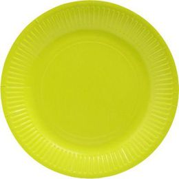 Clairefontaine Pappteller ProNappe, besonders stabil, fettundurchl&auml;ssig, ohne Kunststoffzus&auml;tze, &Oslash; 230 x H 30 mm, recycelbarer FSC&reg;-Karton, kiwigr&uuml;n, 20 St&uuml;ck