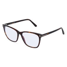 Tom Ford FT5762-B Brille Damen | Fassung: Vollrand, Quadratisch, Havanna