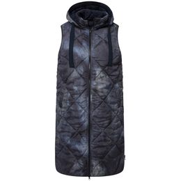 Ulla Popken Vest female size 9XL/10XL Navy / Light blue / Basalt grey / White