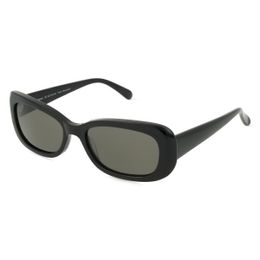 Fielmann MC 621 SUN FA LIZ | Damen-Sonnenbrille | Fassung: Vollrand, Oval, Acetat Extrudiert, Schwarz Gl&auml;nzend | Glasfarbe: Grau
