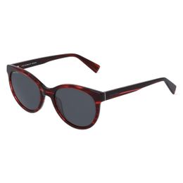 Marc O' Polo Eyewear 506193 | Damen-Sonnenbrille | Fassung: Vollrand, Butterfly, Kunststoff, Rot Marmoriert | Glasfarbe: Gr&uuml;n