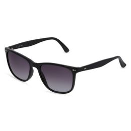 Fielmann JIL 011 SUN CL | Unisex-Sonnenbrille | Fassung: Vollrand, Quadratisch, Propionat, Grau Blau | Glasfarbe: Grau Verlaufend