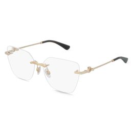 Dolce&Gabbana DG1363 Brille Damen | Fassung: Randlos, Cat Eye, Gold