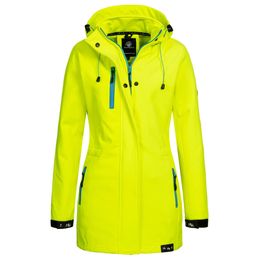 Rock Creek Outdoor Jacket female size XS Blue / Neon yellow / Black