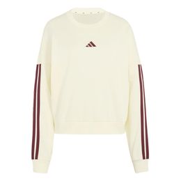 adidas Sportswear Sportsweatshirt 'Essentials' Damen Gr&ouml;&szlig;e XL hellbeige / weinrot