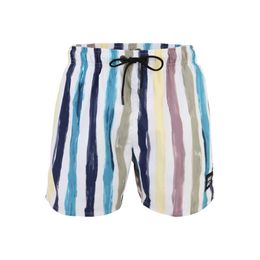 Hugo Badeshorts 'DINO' Herren Gr&ouml;&szlig;e XXL marine / gelb / petrol / wei&szlig;