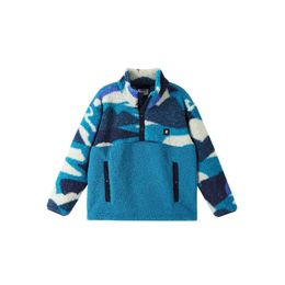 Reima Fleece Jacket 'Muhku' boy size 122 Navy / Royal blue / Light blue / White