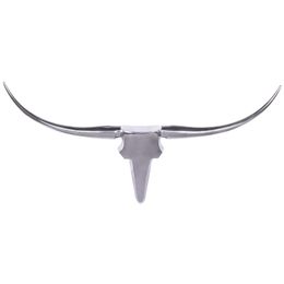 Wohnling WL1.244 Bullgeweih L Aluminium Silber Wanddeko 125cm
