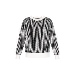 ROCKEASY Sweater female size M Black / White