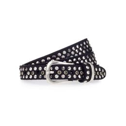 b.belt Nieteng&uuml;rtel Leder black | Gr.: 95 cm