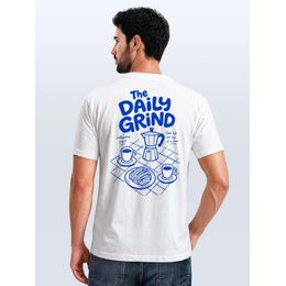 Neverless Shirt 'the daily grind' Herren Gr&ouml;&szlig;e L wei&szlig;