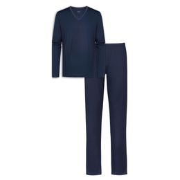 Mey Pyjama lang 'Dry Cotton' Herren Gr&ouml;&szlig;e XL dunkelblau