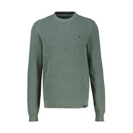 Lerros Herren Strickpullover "Stilvoller Strickpullover mit bequemem Rundhalsauschnitt"cedar gr&uuml;n, Gr. S, 100% Baumwolle, Pullover