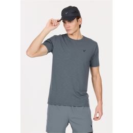Virtus Herren T-Shirt "Jokers V4"jeansblau, Gr. L, unifarben, 86% Polyester, 10% Viskose, 4% Elasthan, Shirts, 4-Wege Stretch