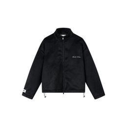 Damen Fleecejacke "Another Cotton Lab Another Premium Fleece Zip Jacket", schwarz, Gr. M, ANOTHER COTTON LAB, 55% Polyester, 30% Wolle, 15% Viskose,