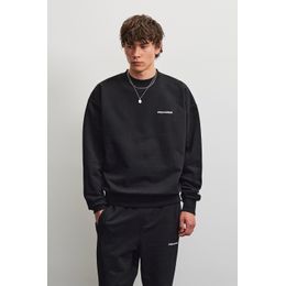 Pegador Herren Sweatshirt "Logo Oversized Sweater", schwarz, Gr. XL, unifarben, Sweatware, Obermaterial: 80% Baumwolle, 20% Polyester, Sweatshirts,