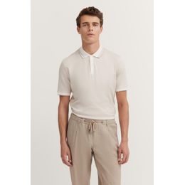 Bugatti Herren Poloshirt, beige, Gr. XL, unifarben, 100% Baumwolle, Shirts, mit k&ouml;rpernaher Passform