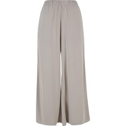 Urban Classics Damen Bequeme Jeans "Urban Classics Damen Ladies Modal Culotte", beige, Gr. L, unifarben, 77% Modal, 23% Polyester, Jeans