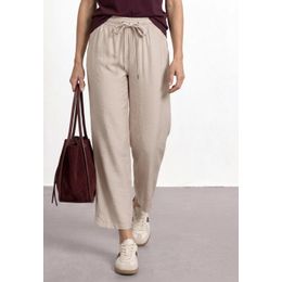 Street One Damen Stoffhose "Style Emee", beige, Gr. 42, unifarben, Web, Obermaterial: 88% Viskose, 12% Polyamid. Futter: 100% Viskose, Hosen,