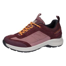 Waldl&auml;ufer WALDL&Auml;UFER Damen Outdoorschuh "H-Freya", Gr. 6, rot, Textil, Veloursleder, Schuhe, Schn&uuml;rschuh mit Waterproof, in Komfortweite H = sehr weit