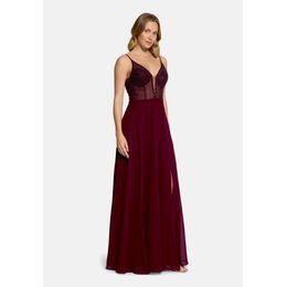 Vera Mont Damen Abendkleid "Damen mit Stickerei", rot, festlich, Gr. 32, Obermaterial: 100% Polyester. Besatz: 100% Polyamid. Futter: 100% Polyester,