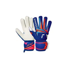 Reusch M&auml;dchen Torwarthandschuhe "Attrakt Advance Junior", blau, Gr. 5, 34% Polyester, 25% Latex, 5% Lederimitat, 1% Baumwolle, Handschuhe, mit