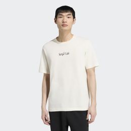 Herren T-Shirt "M DONUT BAG T", wei&szlig;, Gr. M, adidas Sportswear, Obermaterial: 100% Baumwolle, Shirts, f&uuml;r Erwachsene, sportlicher Stil, aus Baumwolle