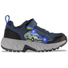 Lotto M&auml;dchen Sneaker, Gr. 32, blau, Synthetik, bedruckt, Schuhe, - mit blinkenden LED Lichtern im Obermaterial